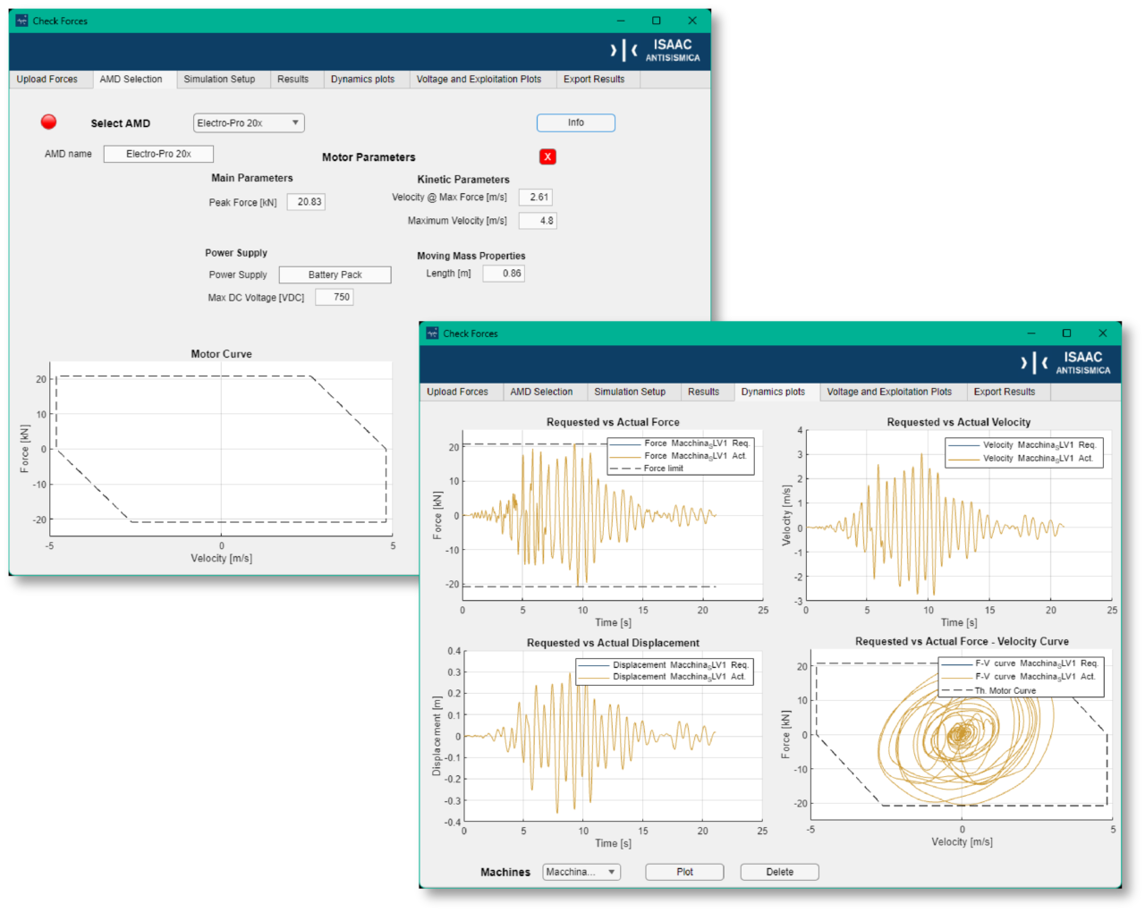 Check Forces Tool il software per verificare che l’attuatore inerziale ...